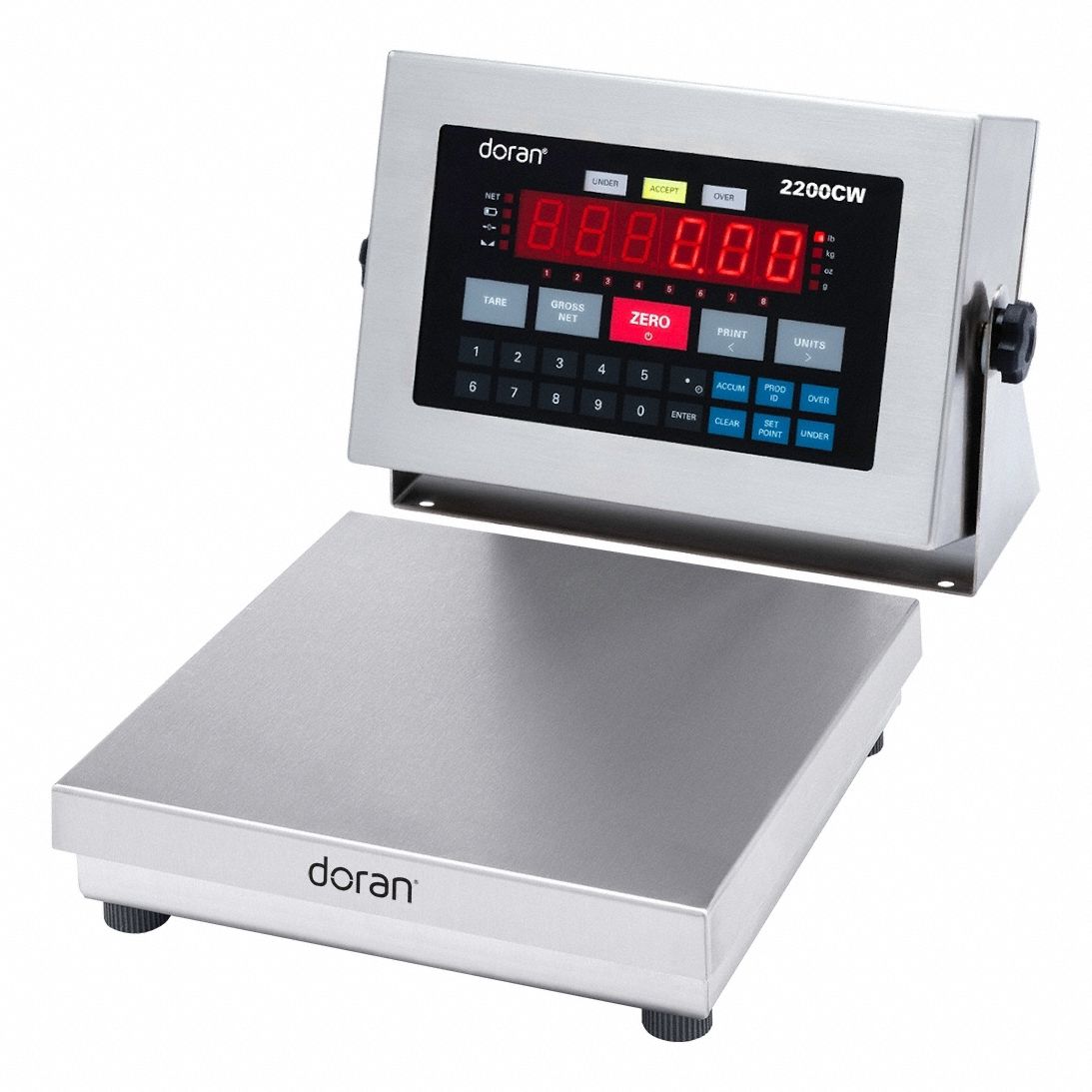 DORAN, 100 lb, 0.02 lb, Platform Bench Scale - 15W669|2250CW/12-C14 ...