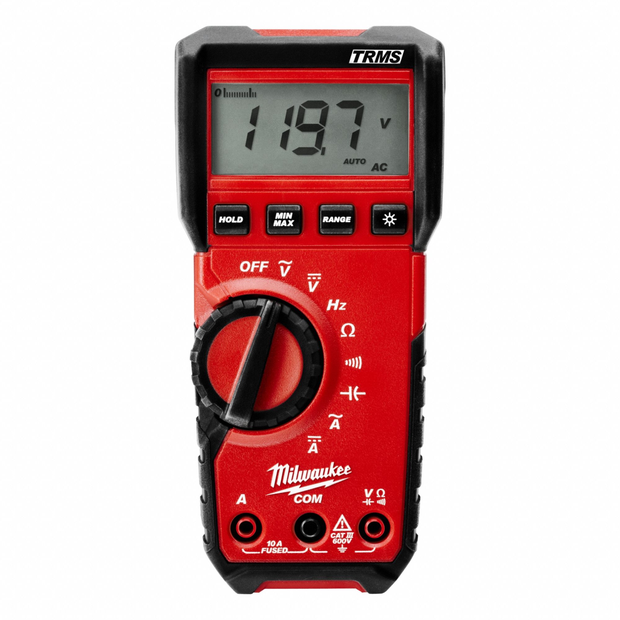 MILWAUKEE, TRMS, CAT III 600V, Digital Multimeter - 404PZ7|2216-20NST ...