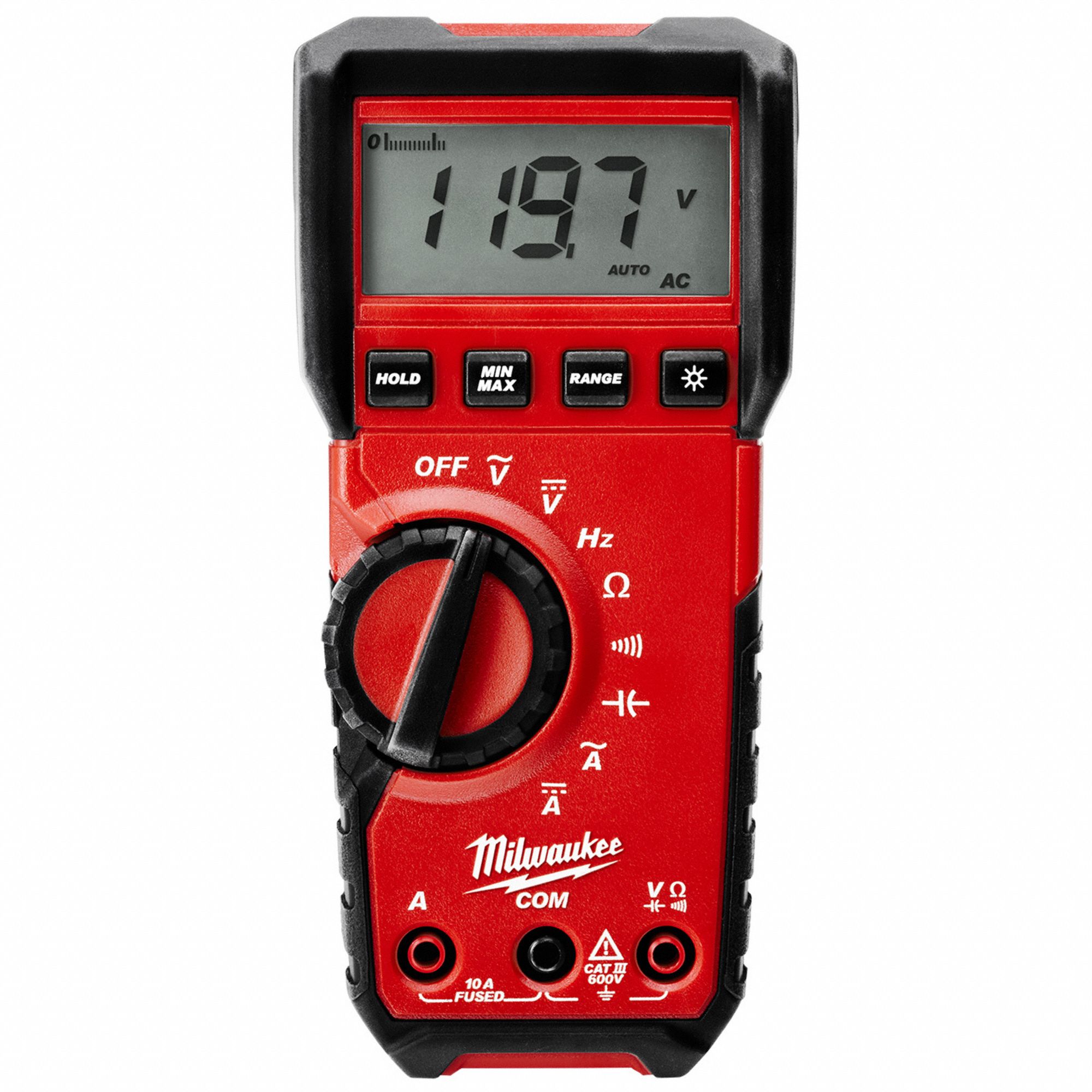 MILWAUKEE, CAT III 600V, TRMS, Digital Multimeter - 6JHY3|2216-20 ...