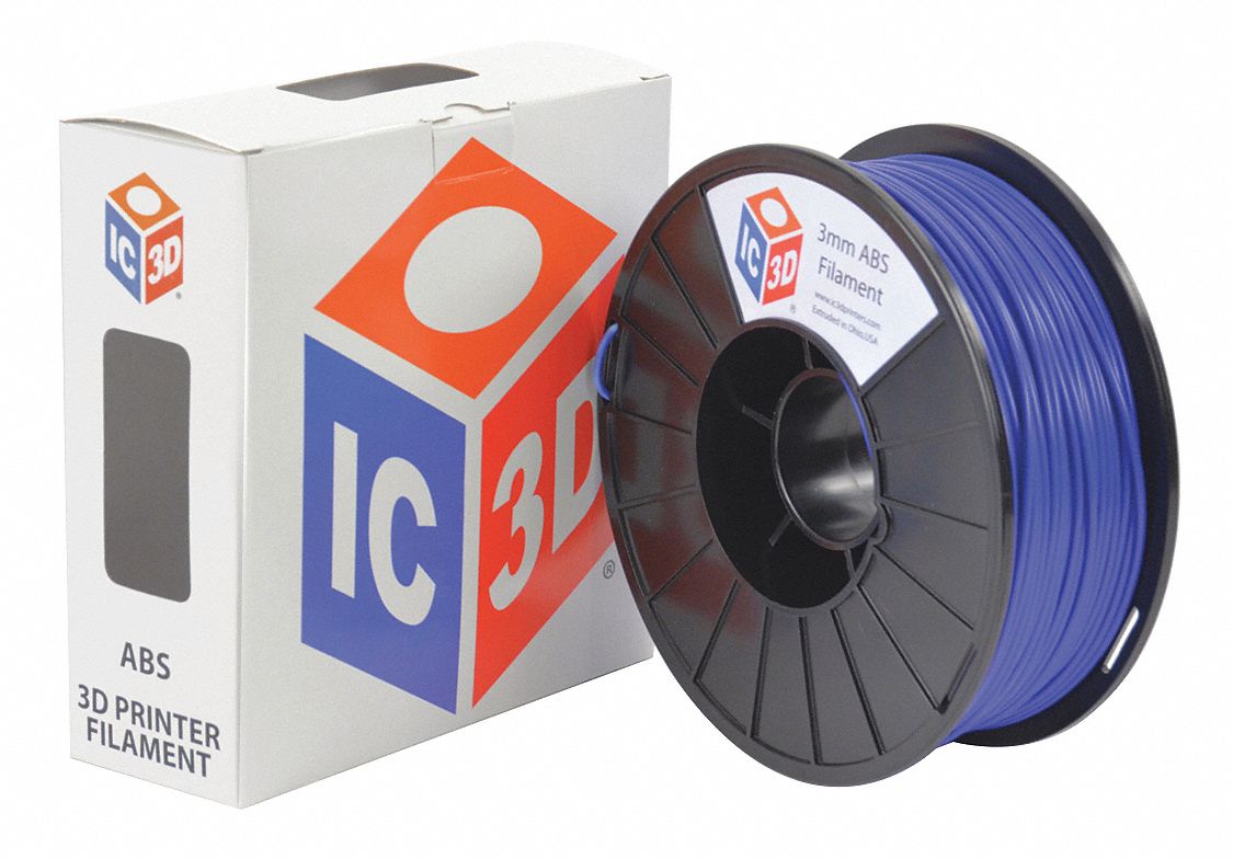 LULZBOT, IC3D, ABS, 3D Printing Filament - 221X68|RM-AB0113 - Grainger
