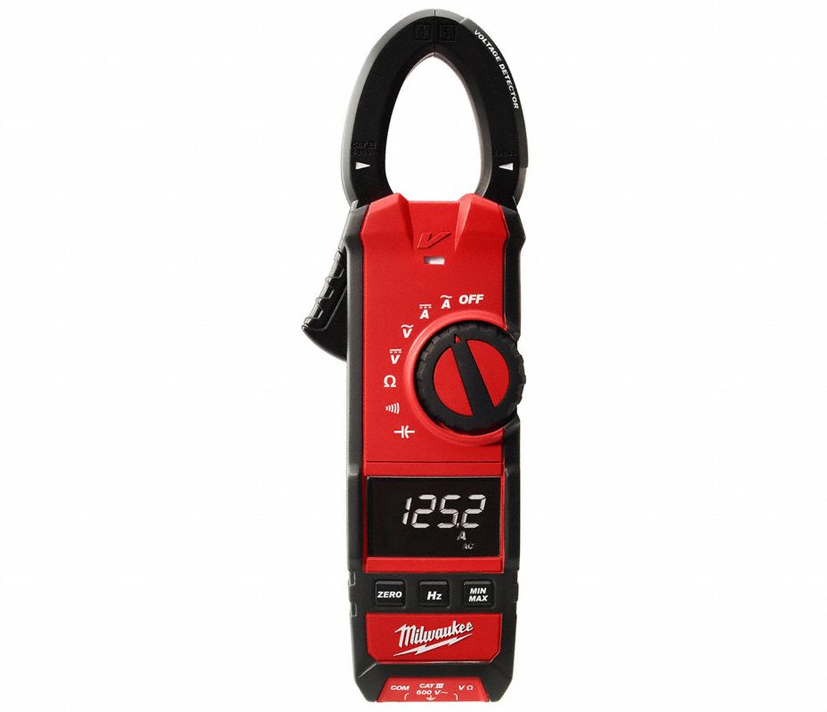 MILWAUKEE Multímetro de Gancho 600A 600V Tenaza 1.4" (36 mm) - 5MLK3 ...