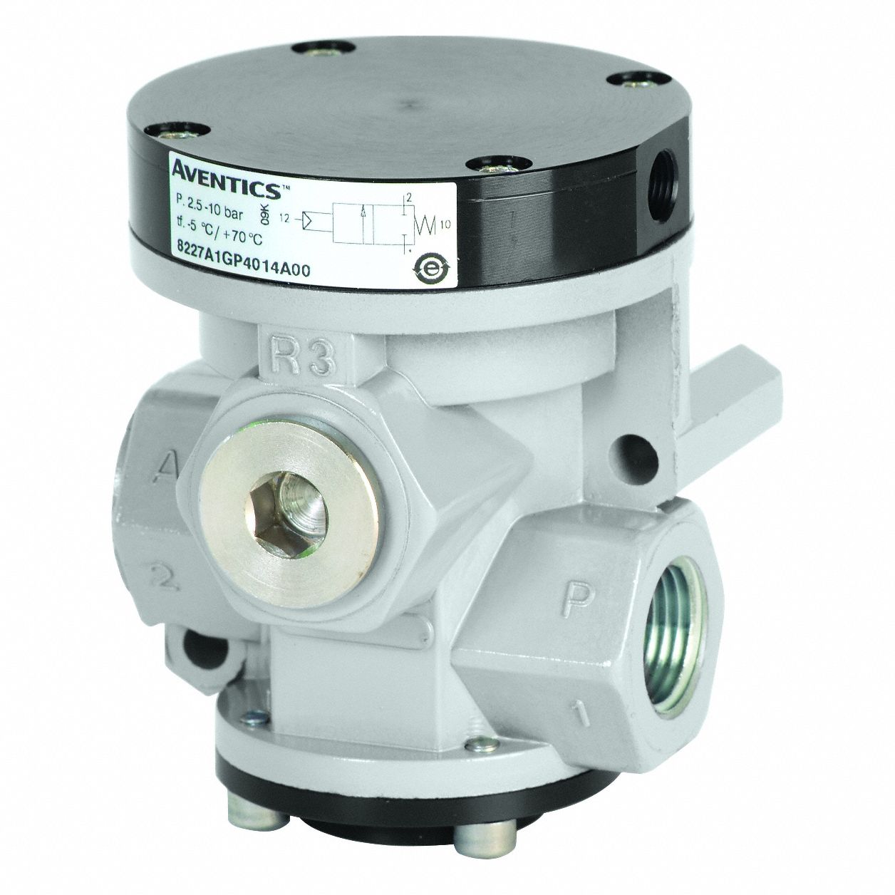 Three-Way / Two-Position, 1/2 in NPT, Pilot Air Control Valve - 807UV0 ...