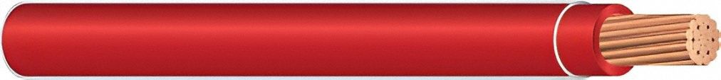 THHN Wire, 12 AWG Stranded, Red - Grainger