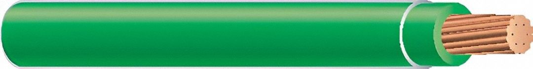 THHN Wire, 12 AWG Stranded, Green - Grainger