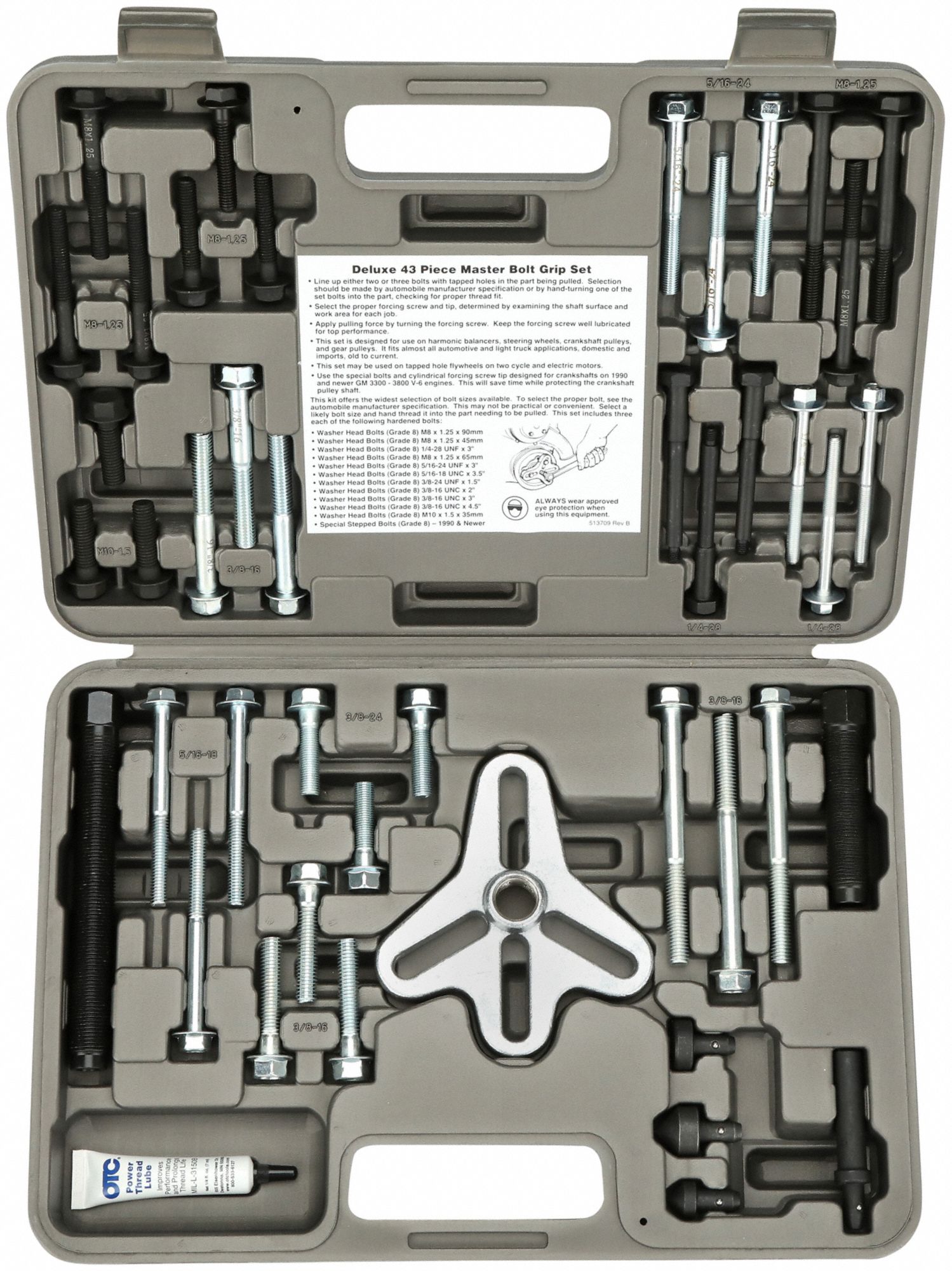 OTC, Bolt Grip Set, 43 Pieces, Master Bolt Grip Set - 22A805|7793 ...