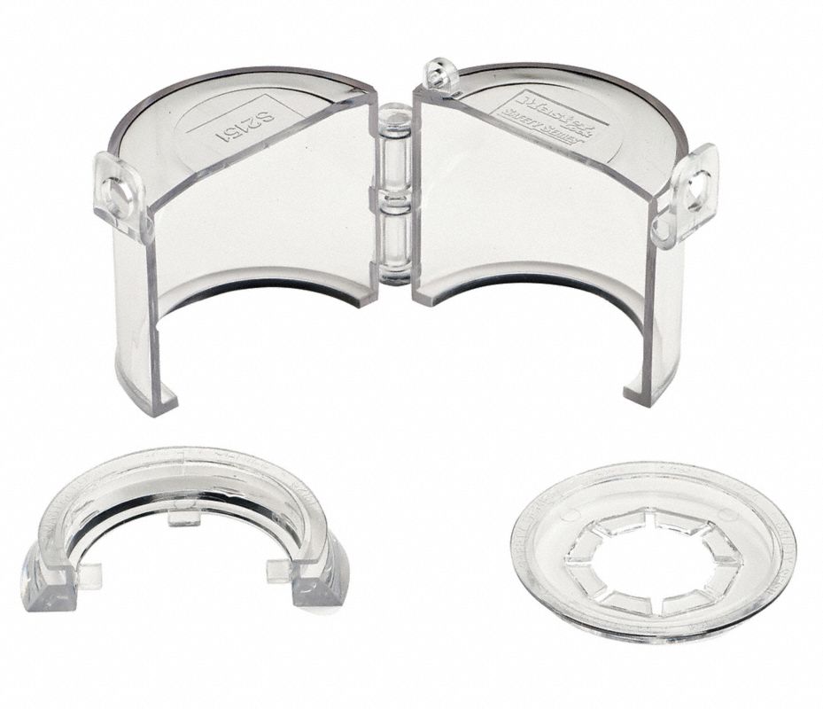 MASTER LOCK Bloqueo de Botón Pulsador Termoplástico Transparente para ...