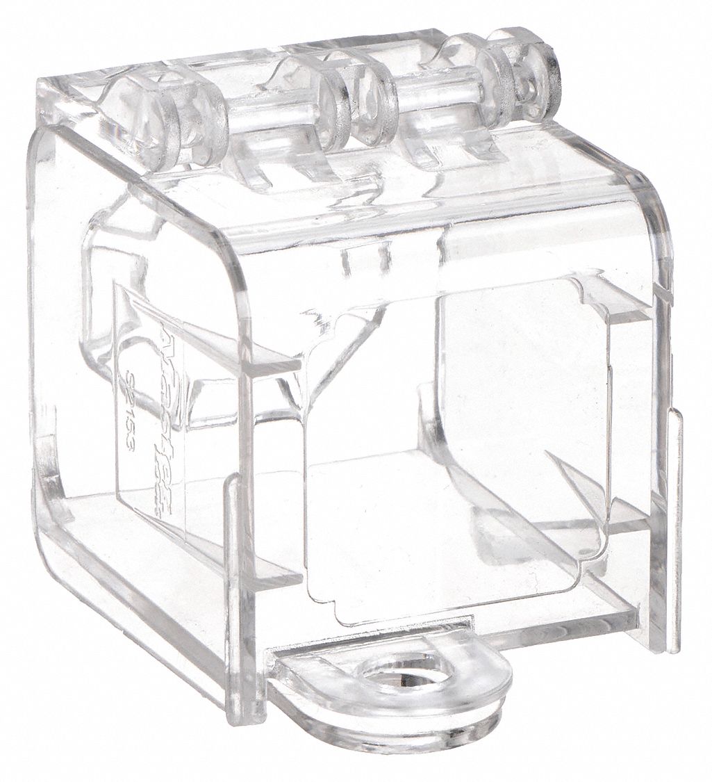 MASTER LOCK, For 1.2 in Max Button Dia, Clear, Push Button Lockout ...