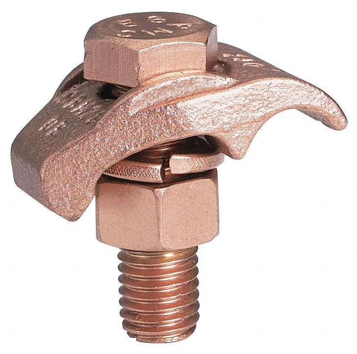 Copper, 1/4 in Bar, Grounding Connector - 22A998|GBM26 - Grainger