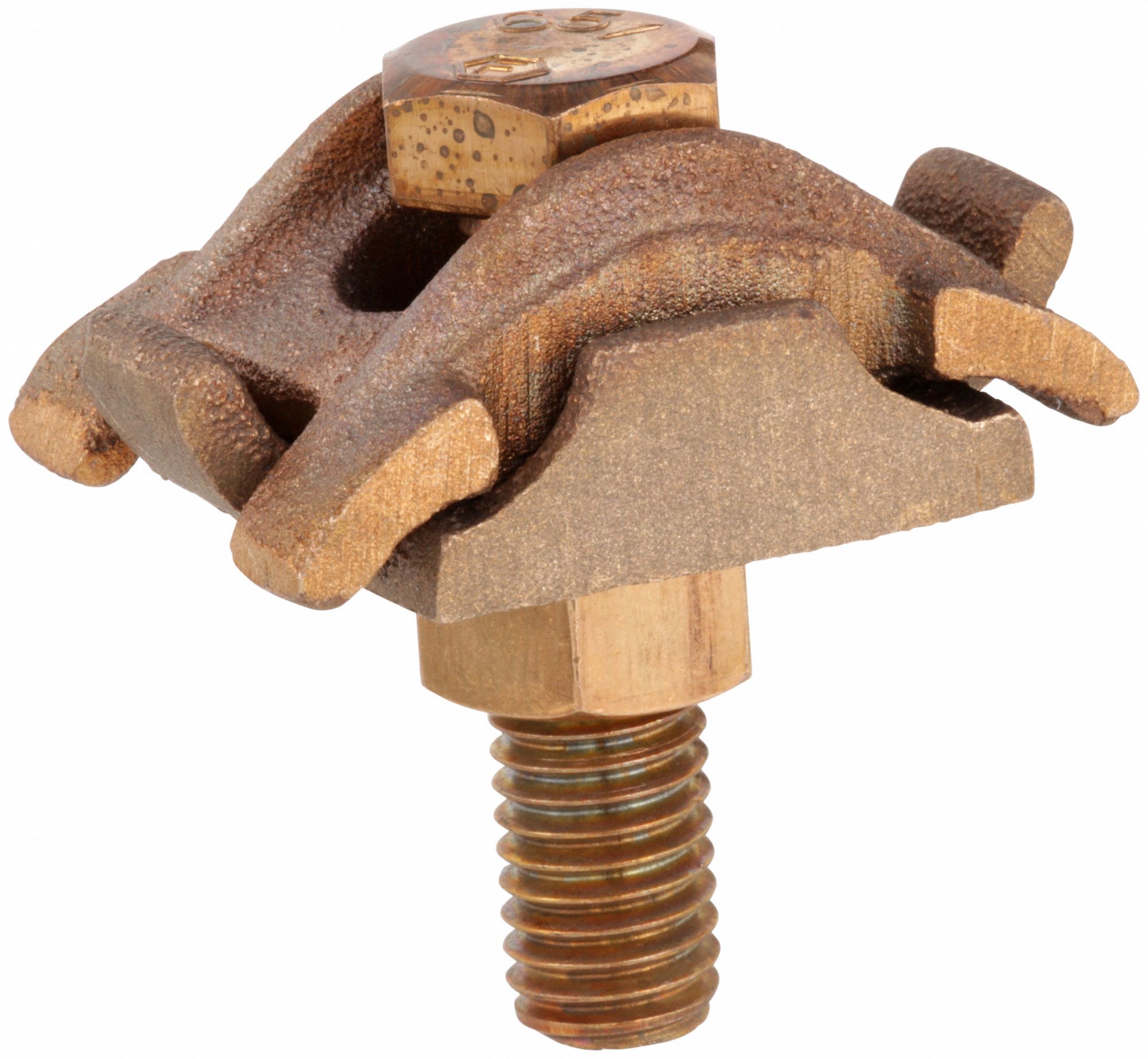 Copper, 1/4 in Bar, Grounding Connector - 22C012|GCL30 - Grainger