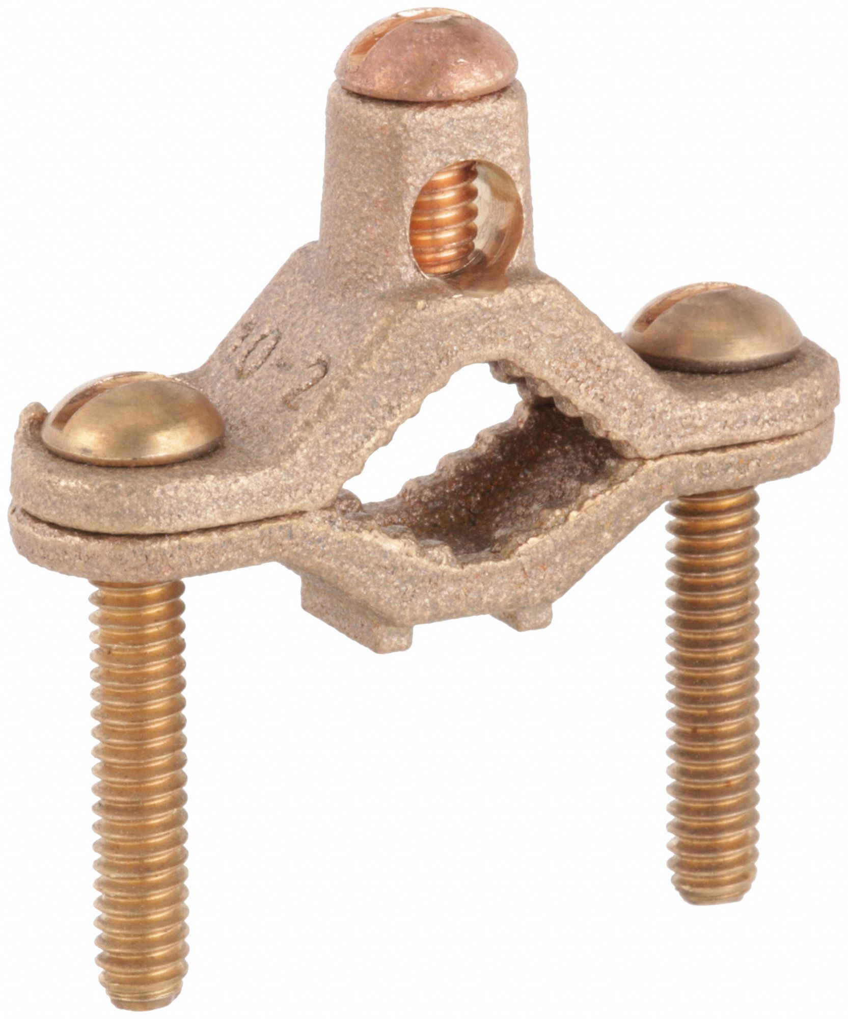 Bronze, 1/2 in to 1 in Pipe/#4 to #8 Rebar, Grounding Connector ...