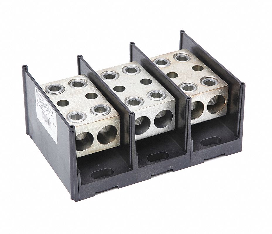 BURNDY Bloque de Distribución, 760 Amperaje Máx., Conexiones ...