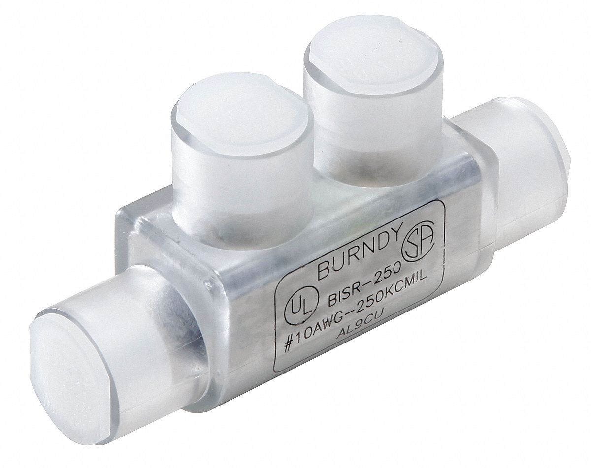 BURNDY Insulated Multitap Connector: 2 Ports, 14 AWG Min. Conductor ...