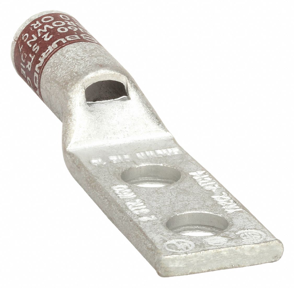 2 AWG Max Wire Size, 1/4 in Stud Size, Two-Hole Lug Compression ...