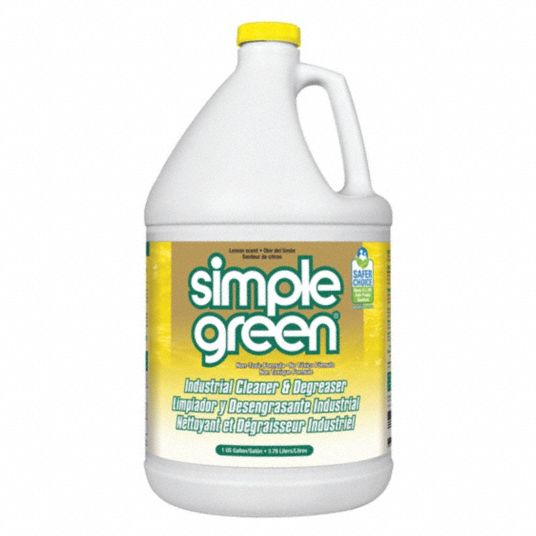 SIMPLE GREEN Cleaner/Degreaser: Water Based, Jug, 1 gal Container Size ...
