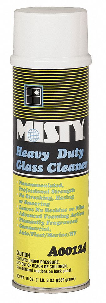 MISTY, Liquid, Aerosol Spray Can, Glass Cleaner - 22C651|1001482 - Grainger