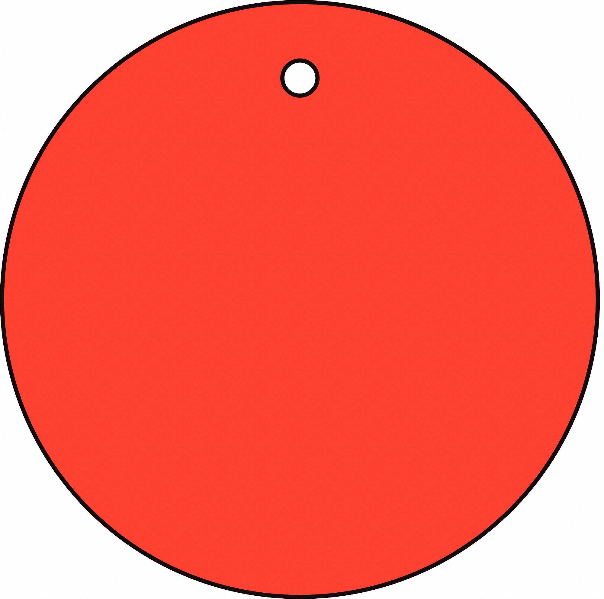 Blank Tag, Plastic, Height: 2 in, Width: 2 in, Red - Grainger