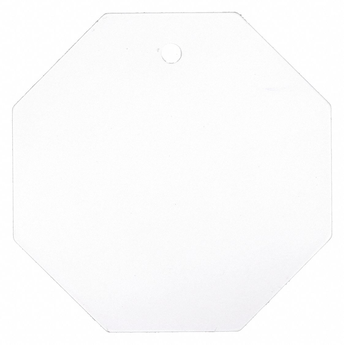 Blank Tag, Plastic, Height: 1 1/2 in, Width: 1 1/2 in, White - Grainger