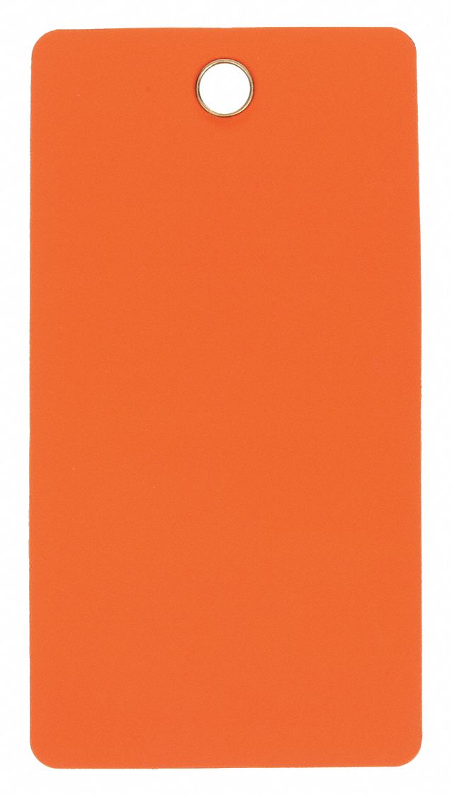 Blank Tag, PVC, Height: 5 3/4 in, Width: 3 in - Grainger