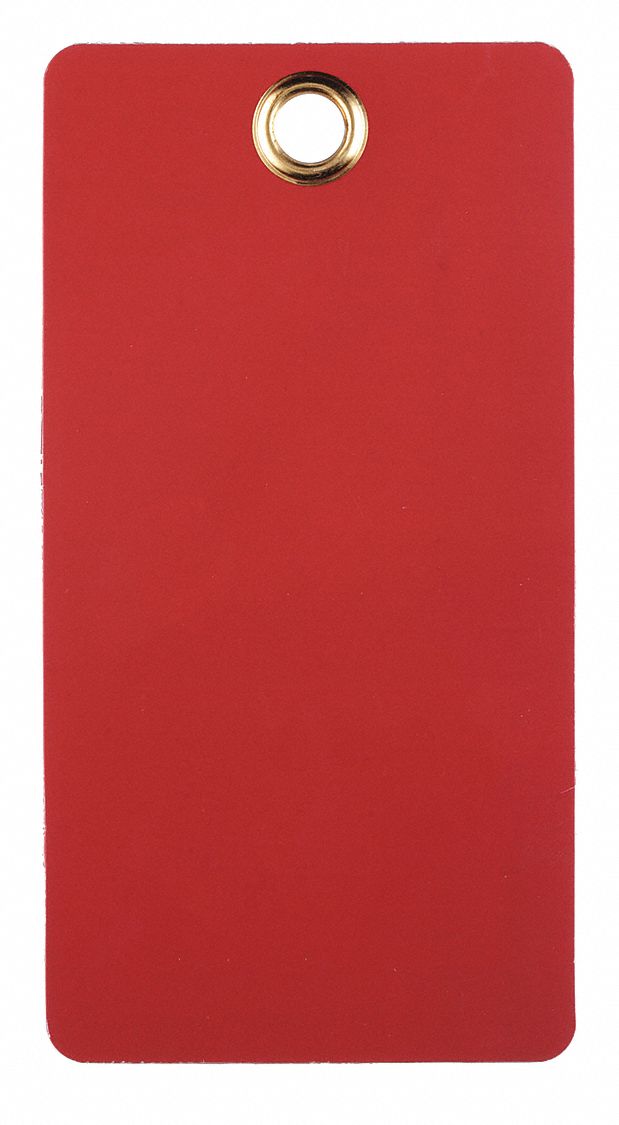 Blank Tag, PVC, Height: 5 3/4 in, Width: 3 in - Grainger