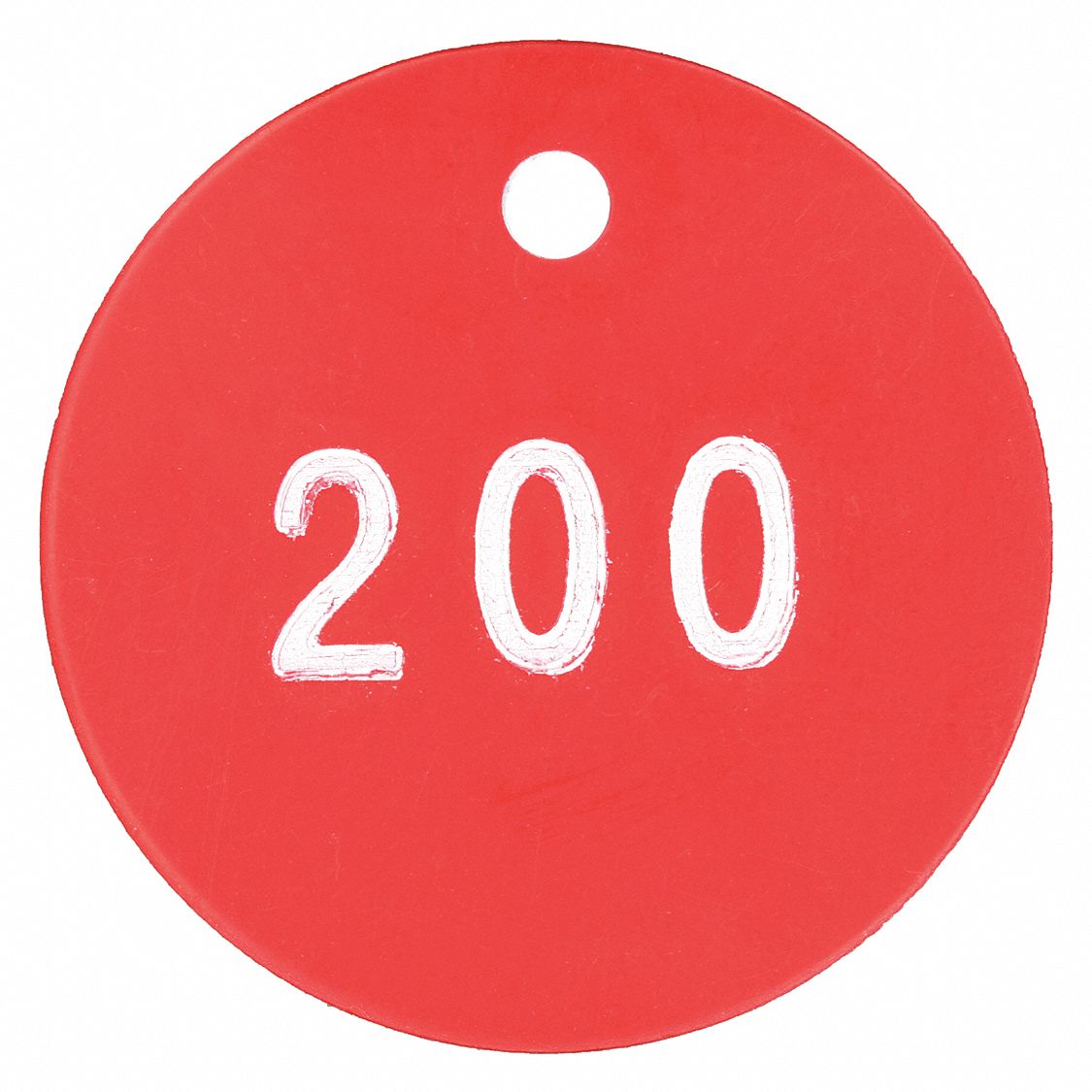 Plastic, 1 1/4 in Dia, Numbered Tag - 22CN26|22CN26 - Grainger