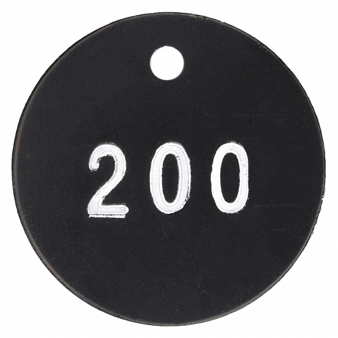 Numbered Tag, Tag Shape Round, Diameter 1 1/4 in, Height 1 1/4 in ...