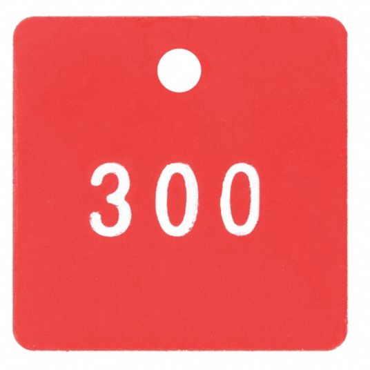 Plastic, 201-300, Numbered Tag - 22CN39|22CN39 - Grainger