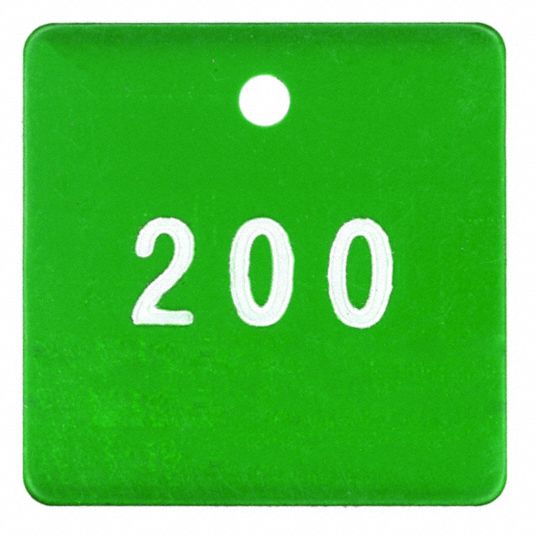Plastic, 101-200, Numbered Tag - 22CN41|22CN41 - Grainger