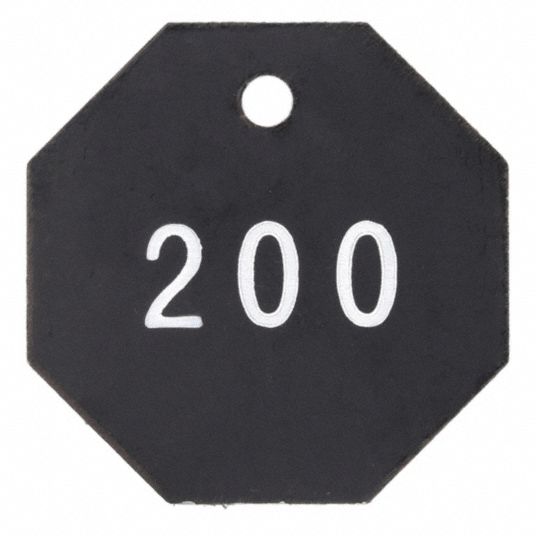 Plastic, 101-200, Numbered Tag - 22CN56|22CN56 - Grainger
