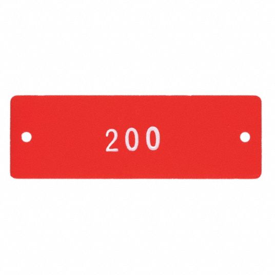 Plastic, 101-200, Numbered Tag - 22CN68|22CN68 - Grainger
