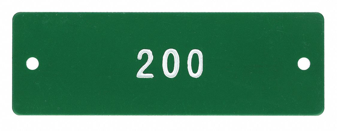 Plastic, 101-200, Numbered Tag - 22CN71|22CN71 - Grainger