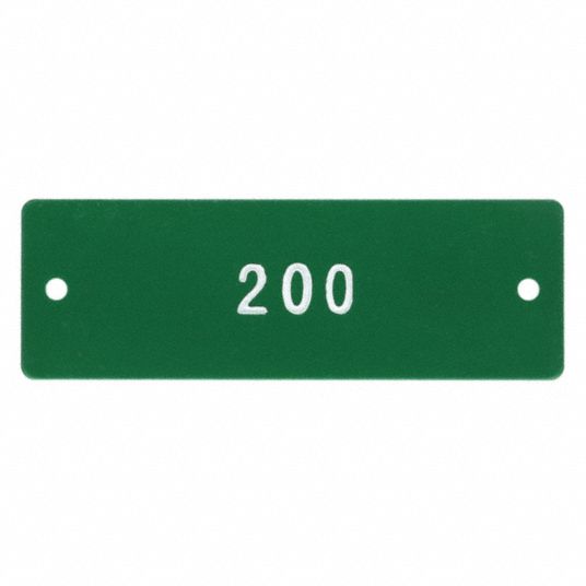 Plastic, 101-200, Numbered Tag - 22CN71|22CN71 - Grainger
