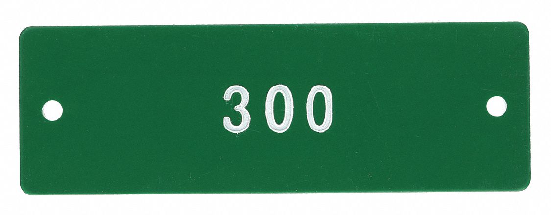Plastic, 201-300, Numbered Tag - 22CN72|22CN72 - Grainger