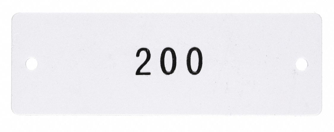 Plastic, 101-200, Numbered Tag - 22CN77|22CN77 - Grainger
