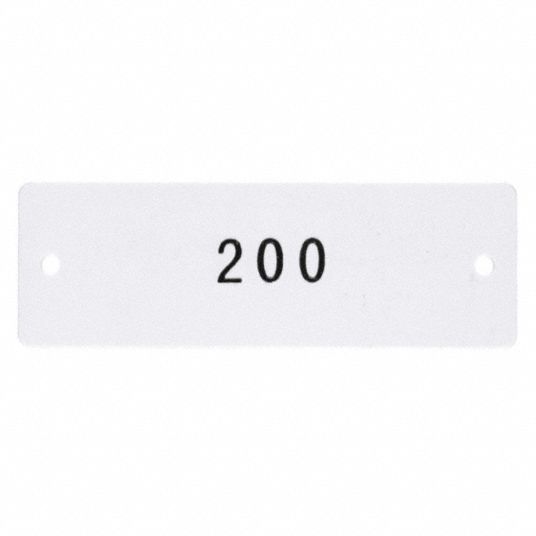 Plastic, 101-200, Numbered Tag - 22CN77|22CN77 - Grainger