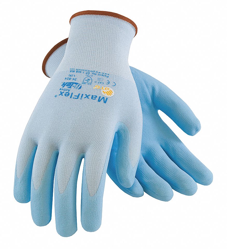 PRP MAXIFLEX KNIT GLOVES, M, PALM/FINGER, LIGHTWEIGHTS, BLUE, 12 PK ...