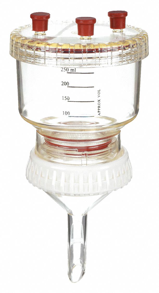 LAB SAFETY SUPPLY, 250 mL Max Capacity - mL, 47 mm Housing Dia, Syringe ...