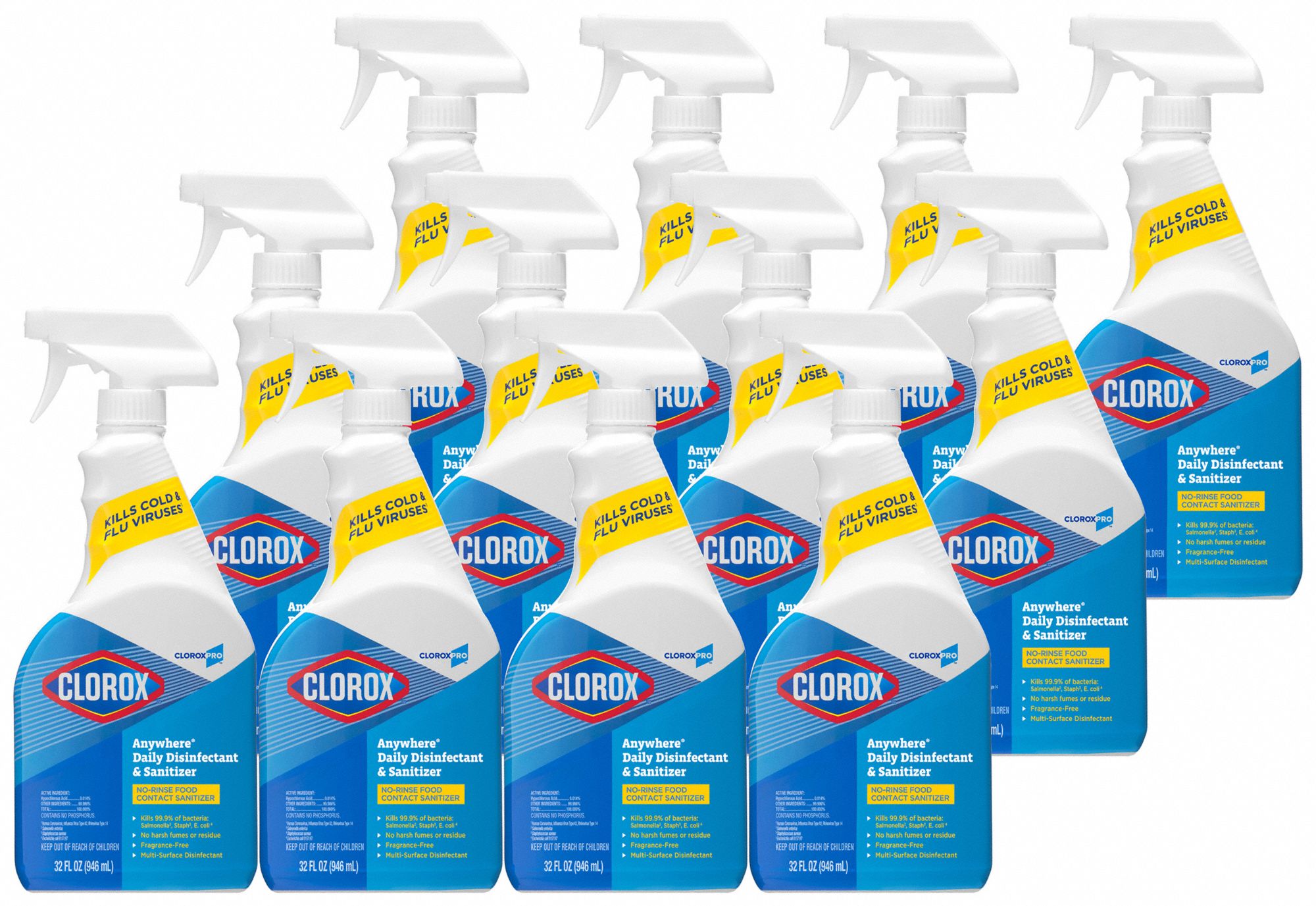 CLOROX Sanitizing Spray: Trigger Spray Bottle, 32 oz Container Size ...
