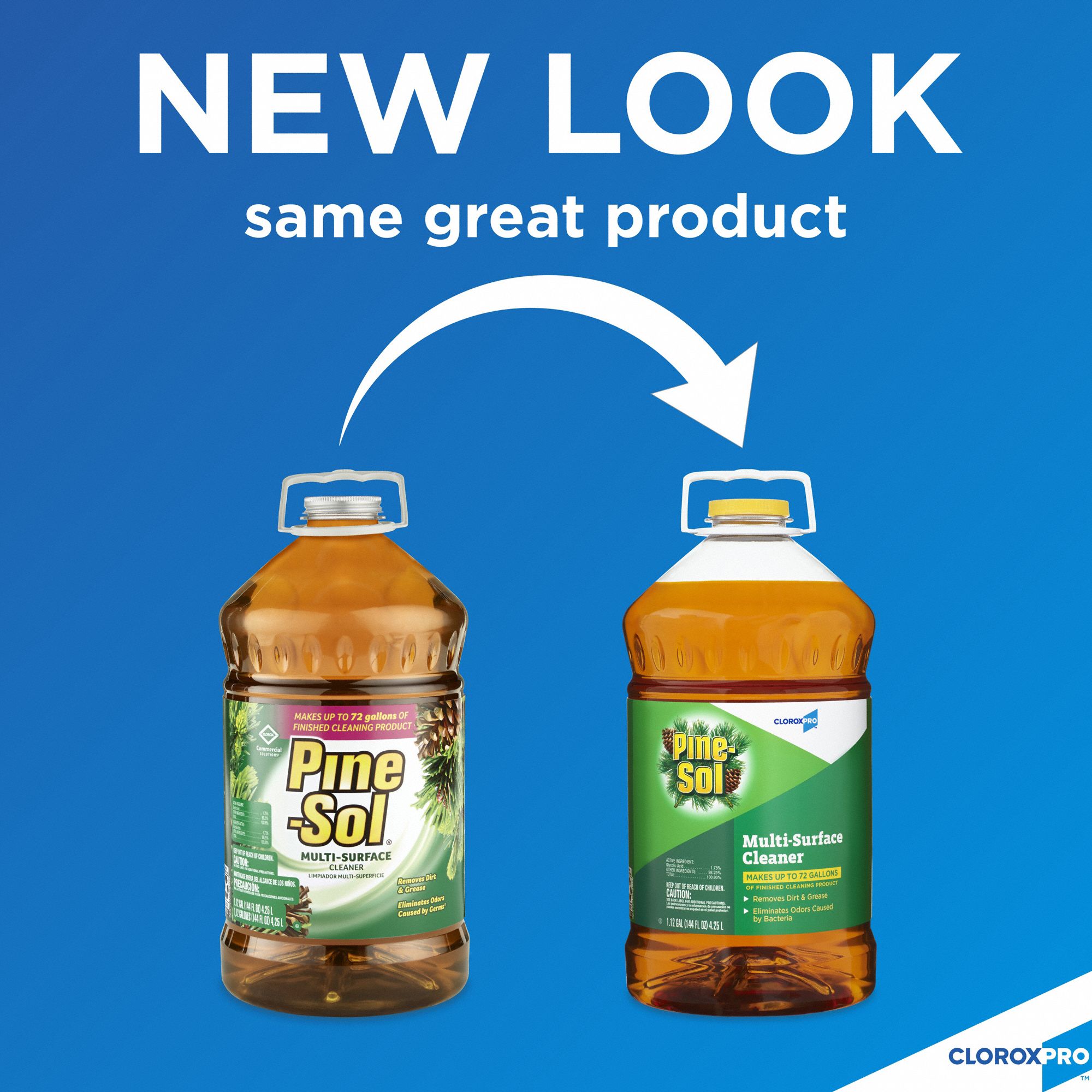 PINE-SOL Disinfectant Cleaner: Bottle, 144 oz Container Size, Ready to ...