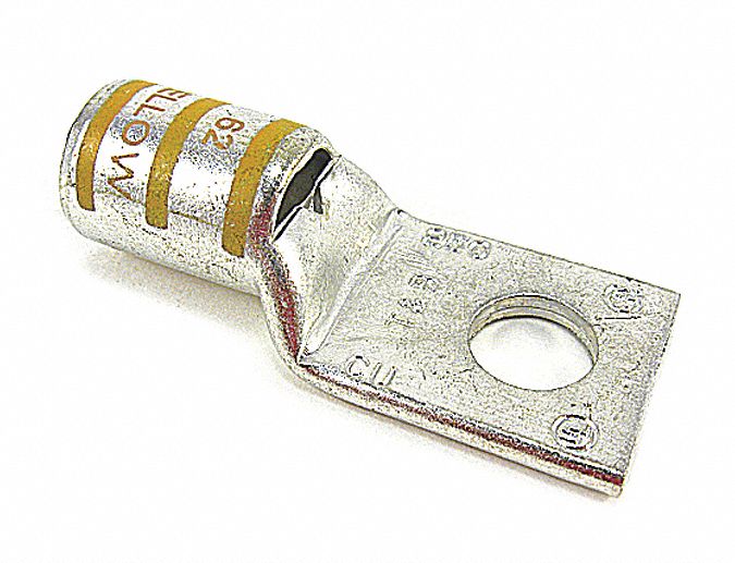Compression Lug,250 Kcm,L 2.28 In,Ylw - 22DE49|54174 - Grainger