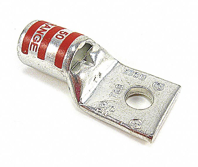 Compression Lug,3/0 Awg,L 1.98 In,Or - 22DF09|54163-TB - Grainger