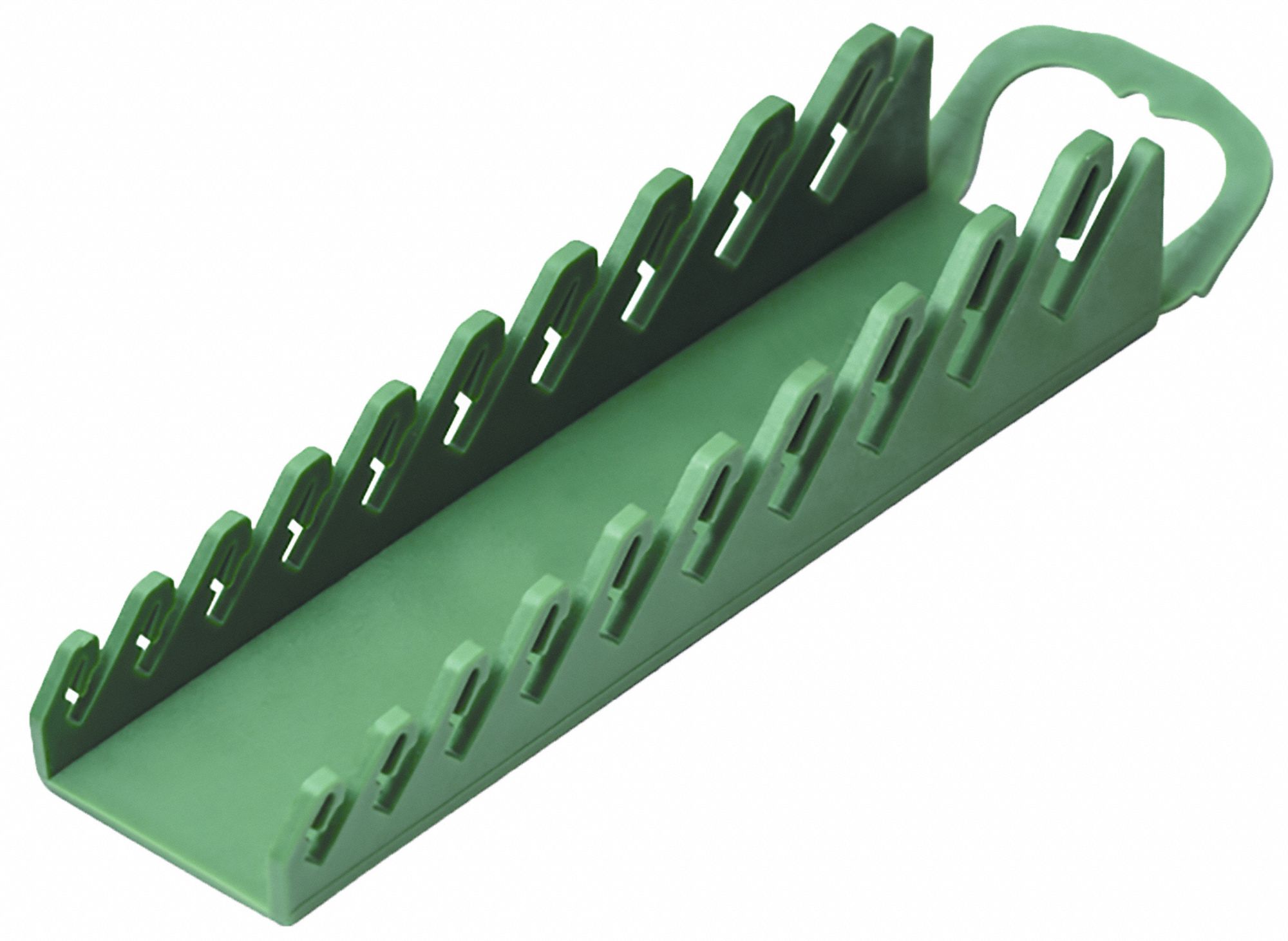 SK PROFESSIONAL TOOLS Wrench Rack: Green, 2 1/4 in Overall Wd, 1 1/4 in ...