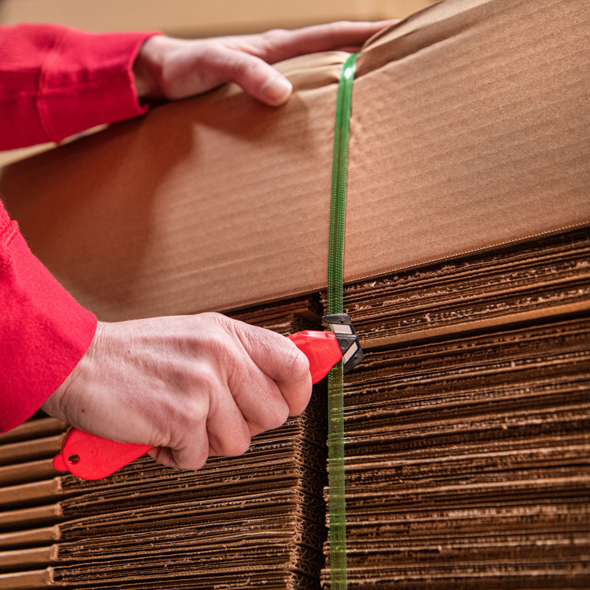 KLEVER Hook-Style Safety Cutter: 6 1/2 in Overall Lg, Straight Handle ...