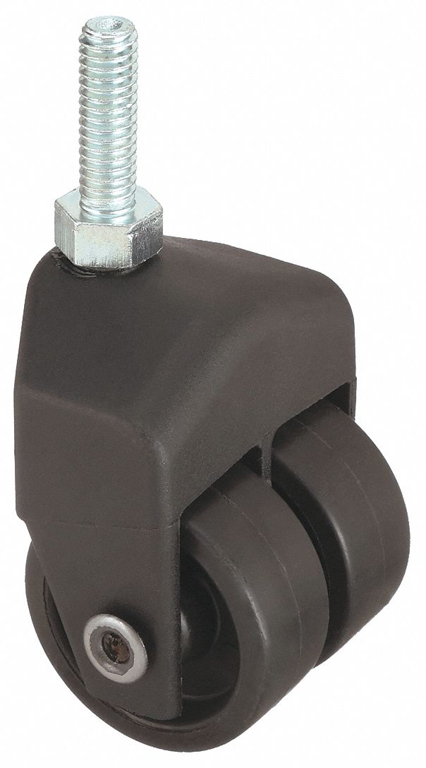 Swivel, 1 1/2 in Wheel Dia., Stem Caster - 22E462|155-2XPP-22 - Grainger