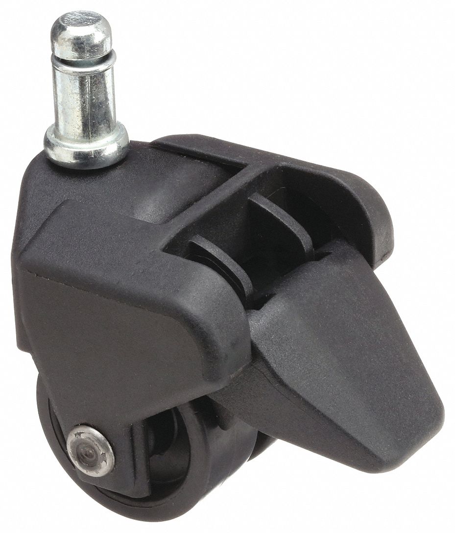 Swivel, 1 1/2 in Wheel Dia., Stem Caster - 22E471|155-2XPP-40-WB - Grainger