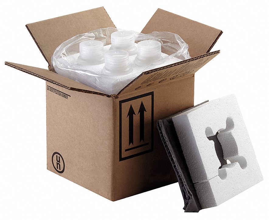 8-3/16x8-3/16x7-3/4 in, 4G/Y3.0/S, Hazardous Material Shipping Kit ...