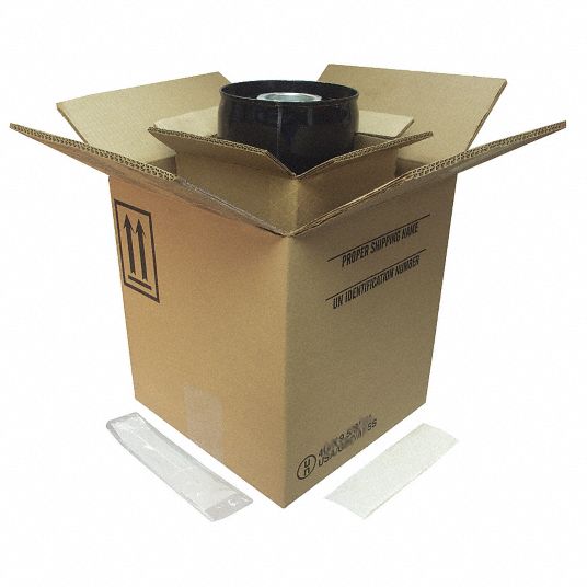 11-1/2x11-1/2x12-15/16 in, 4G/X9.7/S, Hazardous Material Shipping Kit ...