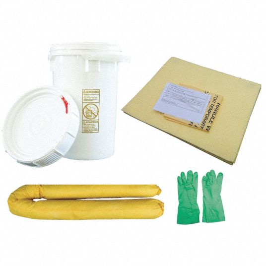 Fluids Absorbed Chemical, Hazmat, Container Type Bucket, 6.5 gal ...