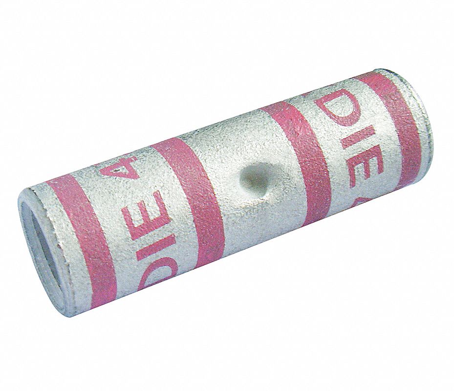 POWER FIRST Unión de Cilindro Largo, Rosa, Calibre 1/0 AWG, Código de ...