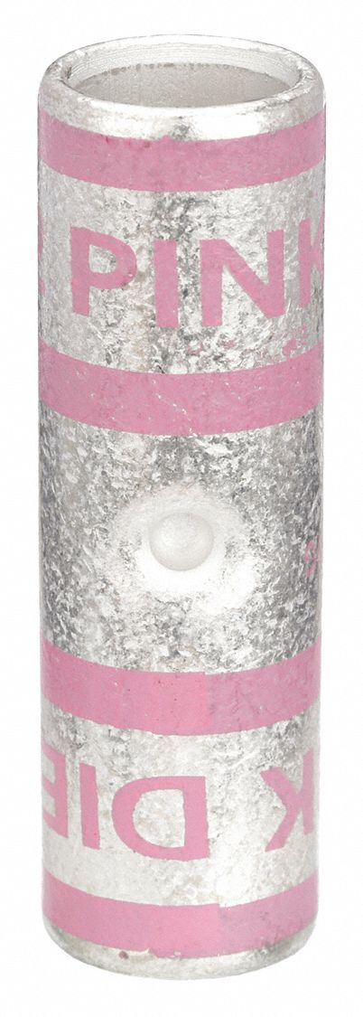 POWER FIRST Empalme Cilíndrico Corto, Rosa, Calibre 1/0 AWG, Código de ...