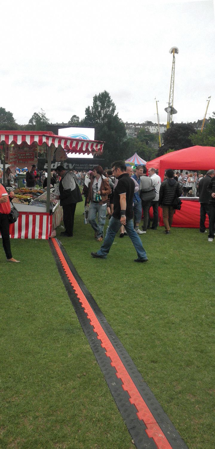 CHECKERS Cable Protector Standard Ramp: 2 Channels, Hinged, 3/4 in Max ...